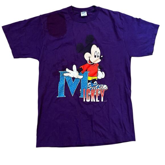 Disney | Shirts | Vintage Mid 9s Mickey Mouse Disney Distressed Skate ...